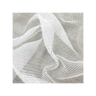 China Polyester Tulle Mesh Fabric 142-155cm Width 20-50gsm Grey for Mosquito Nets and Apparel for sale