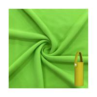 China 75D Solid Color 100% Polyester Elastane Tricot Single Jersey Fabric Waterproof 142cm for sale