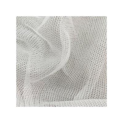 China Grey Jersey Knitted Fabric 100% Polyester Tricot Mesh 142-155cm Width 20-50gsm For Shoe Lining for sale