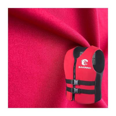 China Single Elastic Polyester Fabric 142-155cm Width 95-105gsm for Life Jackets and Technical Applications for sale