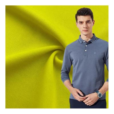 China Dyed Polyester Knitted Waffle Texture Fabric 130-200gsm, 150-180cm Width for Pants and Apparel for sale