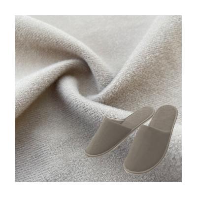China Soft Knitted Micro Lining Velvet Fabric 145-155cm Width 105-180gsm for Bath Slippers and Clothing for sale