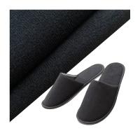 China Waterproof Polyester Velvet Fabric 145-155cm Width 105-180gsm Weight for Bath Slippers and Footwear for sale