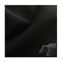 China 100% Polyester Stretch Velvet Fabric 145-155cm Width 105-180gsm Weight Waterproof For Slippers and Bags for sale