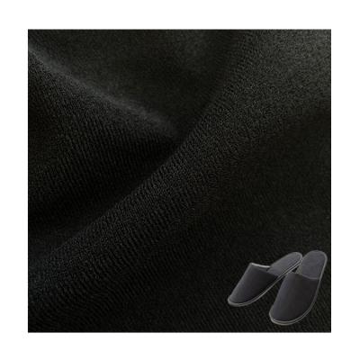 China 100% Polyester Stretch Velvet Fabric 145-155cm Width 105-180gsm Weight Waterproof For Slippers and Bags for sale