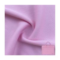 China Polyester Stripe Twill Double Sided Fabric Knitted 75D Solid Color For Laptop Bag for sale