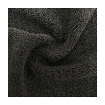 China 150cm Wide 200-220gsm Plush Coral Knit Anti-Pilling Soft Micro Polar Wool Terry Polyester Fleece Fabric Roll for sale