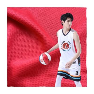 China 100% Polyester Bird Eye Mesh Fabric for Sports Jersey 150cm Width 140-160gsm for sale