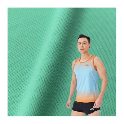 China 75D Yarn Count 100% Polyester Bird Eye Mesh Jersey Fabric 150cm Width for Sportswear for sale