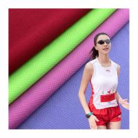 China 100% Polyester Bird Eye Mesh Fabric Tricot Knitted Wicking 150cm 140gsm for Sportswear for sale