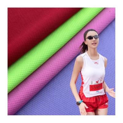 China 100% Polyester Bird Eye Mesh Fabric 150cm Width Wicking Tricot Knitted for Sportswear for sale