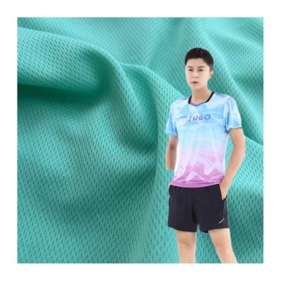China Weft Knitted Bird Eye Mesh Fabric 140-160 GSM, 150-180cm Width for Safety Suits & Sportswear for sale