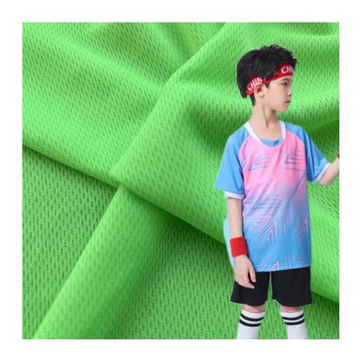 China OEM Knitted Dry Fit 100% Polyester Bird Eye Mesh Fabric 150cm 160gsm for Sportswear for sale