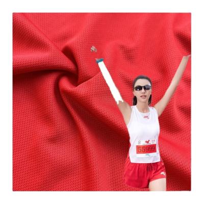 China 100% Polyester Bird Eye Fabric 150cm 140gsm Breathable Knit for Sports T-Shirt for sale