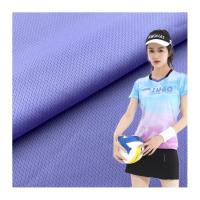 China 75D Polyester Bird Eye Mesh Fabric 150cm Width 140gsm Breathable Wicking Cycling Jersey Knit for sale