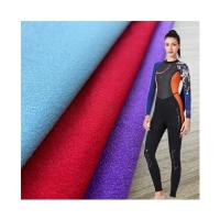 China Nylon Spandex Magic Loop Velvet Warp Brushed Tricot Knitted Fabric 147cm 170gsm for Diving Surfing Suits for sale