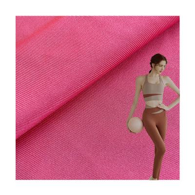 China Yarn Dyed Breathable Anti UV 40D 4 Way Stretch Jersey Lycra Fabric 142cm Width for Yoga Clothing for sale