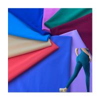 China Breathable Waterproof 4 Way Stretch Tricot Knit Fabric 142-155cm for Gym Tights for sale
