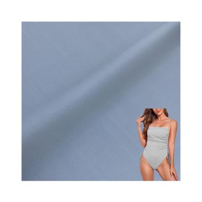 China 81 Nylon 19 Spandex Lycra Fabric 142cm Width 170gsm Wrinkle Resistant Anti UV Jersey Knitted Swimwear Fabric for sale