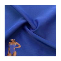 China Waterproof Swimsuit Spandex Knitted Fabric 4 Way Elastic Antibacterial 142cm 170gsm for sale