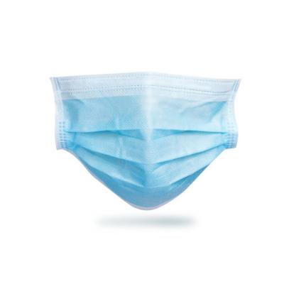 China Fiberglass Free Earloop Disposable Masks / 3 Ply Non Woven Face Mask for sale