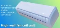 China 2 pipe wall mounted fan coil unit with DC motor and Modbus for sale