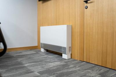 China MECO Floor stand & Ceiling fan convector ultra thin design 130mm depth for sale