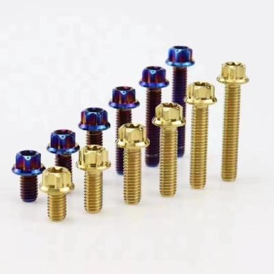 China Titanium /SS 304 Fasteners Bolts And Nuts M6 M8 M10 M12 for Bike Motorcycle for sale