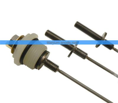 China Titanium Anode Rod For Water Heater Liner Protection Dia3x393mm Length Current 50mA-100mA for sale
