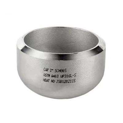 China Titanium Butt-Welded End Cap ASME B16.9 for Titanium Tubing And Fittings Connecting for sale