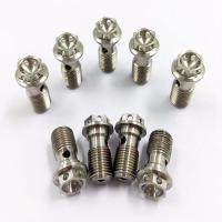 China GR2 GR5 GR7 GR12 Hexagon Flange Titanium Bolts DIN6921 SIZE M2 - M36 for sale