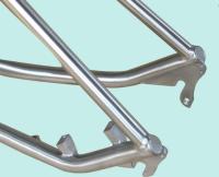China Titanium Alloy Bike Frame For Mountain Bike Internal Wiring Internal Brake Shock Absorption for sale