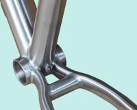 China Titanium Alloy Bike Frame For Mountain Bike Internal Wiring Internal Brake Shock Absorption for sale