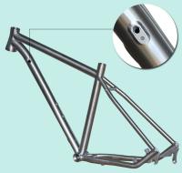 China Titanium Alloy Bike Frame For Mountain Bike Internal Wiring Internal Brake Shock Absorption for sale