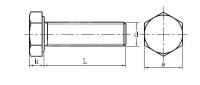 China GR1/GR2 Titanium Hexagon head bolts DIN931 DIN933 for Petrochemical Industry for sale