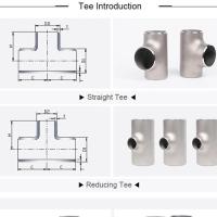 China Manufacturer Grade2  Titanium tee for titanium pipe fittings Connector for sale