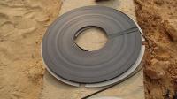 China titanium ribbon anode 6.35x0.635mm for cathodic protection (ICCP) in Fine Sand and Concrete for sale
