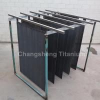 China Lead Dioxide Coated Titanium Electrode Plate PbO2 Gr2 Anode electrodeposition of copper, nickel, cobalt and zinc for sale