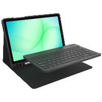 China Tablet Cover with Detachable 6 Row Keyboard for Samsung Tab A11+ Plus 2025 11 TPU Back Shell with Pen Holder Folio PU Leather Wholesale OEM/ODM/Private Label for sale