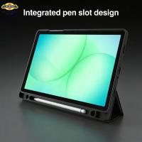 China Multi-Angle Viewing Tablet Case with Built-in Pen Slot  Stable Triangle Stand & Full Protection for Samsung Tab  A11+ for sale