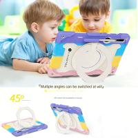 China Kids Tablet Case for for Tab S8 Ultra / OPPO Pad Rotating Stand Wrist Strap Cover Non-Toxic Lightweight Multi Colors for sale
