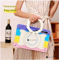 China Kids Tablet Case for for Tab S8 Ultra / OPPO Pad Rotating Stand Wrist Strap Cover Non-Toxic Lightweight Multi Colors for sale