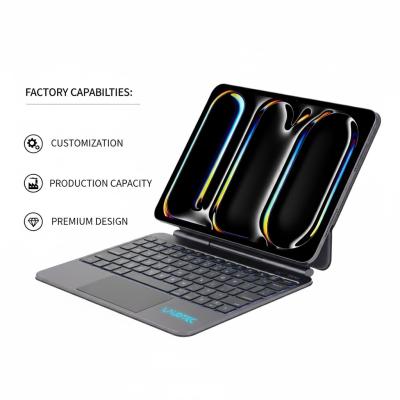 China ODM OEM Magnetic Tablet Keyboard Case with Trackpad for Tab S11/11-Inch (2025) Scissor-Switch RGB Backlit Tablet Case for sale