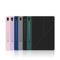 China Laudtec Magnetic Pu Leather Tablet Case for Samsung Tab S11/A11 Pure Color Protective Cover With Pen Slot Customized Logo Pbk332 for sale