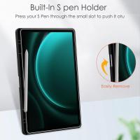 China Laudtec Flip Pu Leather Tablet Cover for Samsung Tab S11/A11 Clear Back Cases Ultra Thin With Pen Slot Customized Logo Pbk331 for sale