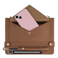 China Laudtec Handbag Case for Samsung Galaxy Tab S10 FE/S9 FE Folio Stand Crossbody Wallet Protective Cover with S Pen Holder for sale