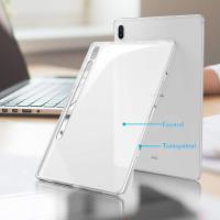 China For Laudtec Custom for Samsung for Galaxy Tab S8 Plus TPU Cover High Clear Ultra Soft Transparent Frosted Shockproof Tablet Case for sale