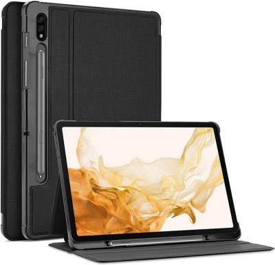 China S Pen Holder Smart Cover Case for Samsung Galaxy Tab S7 FE 5G 2021/S8 Plus 2022/S7 Plus 2020 12.4 Inch for 12.4
