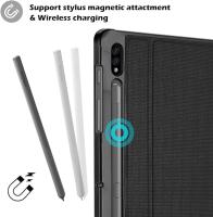 China S Pen Holder Smart Cover Case for Samsung Galaxy Tab S7 FE 5G 2021/S8 Plus 2022/S7 Plus 2020 12.4 Inch for 12.4