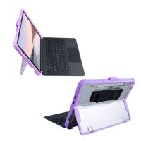 China Laudtec With Hand Strap Clear Laptop Cases for Microsoft Surface Pro 12 Pen Slot Shoulder Strip Shockproof Tablet Cover Pbk332 Wholesale OEM/ODM/Private Label for sale